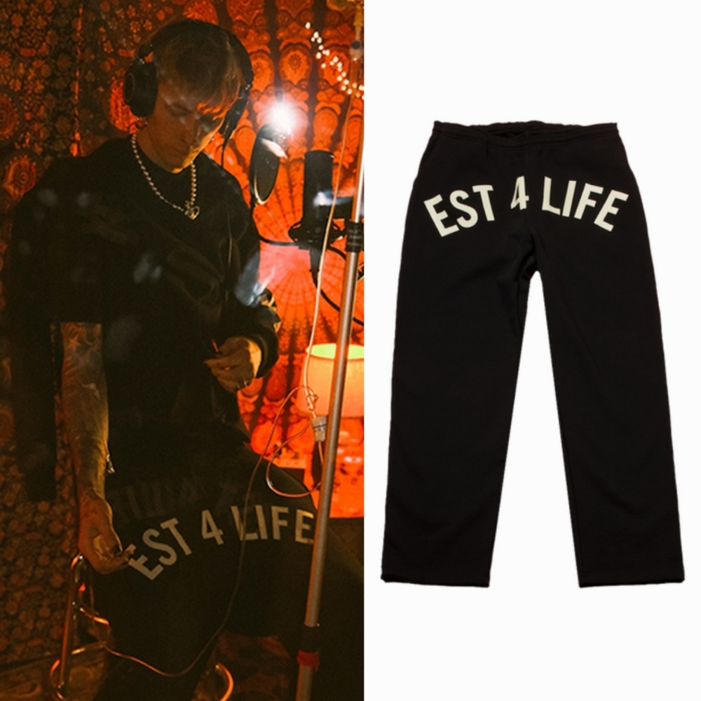 Machine Gun Kelly "Est 4 Life" Wide Leg Sweatpants - Gem
